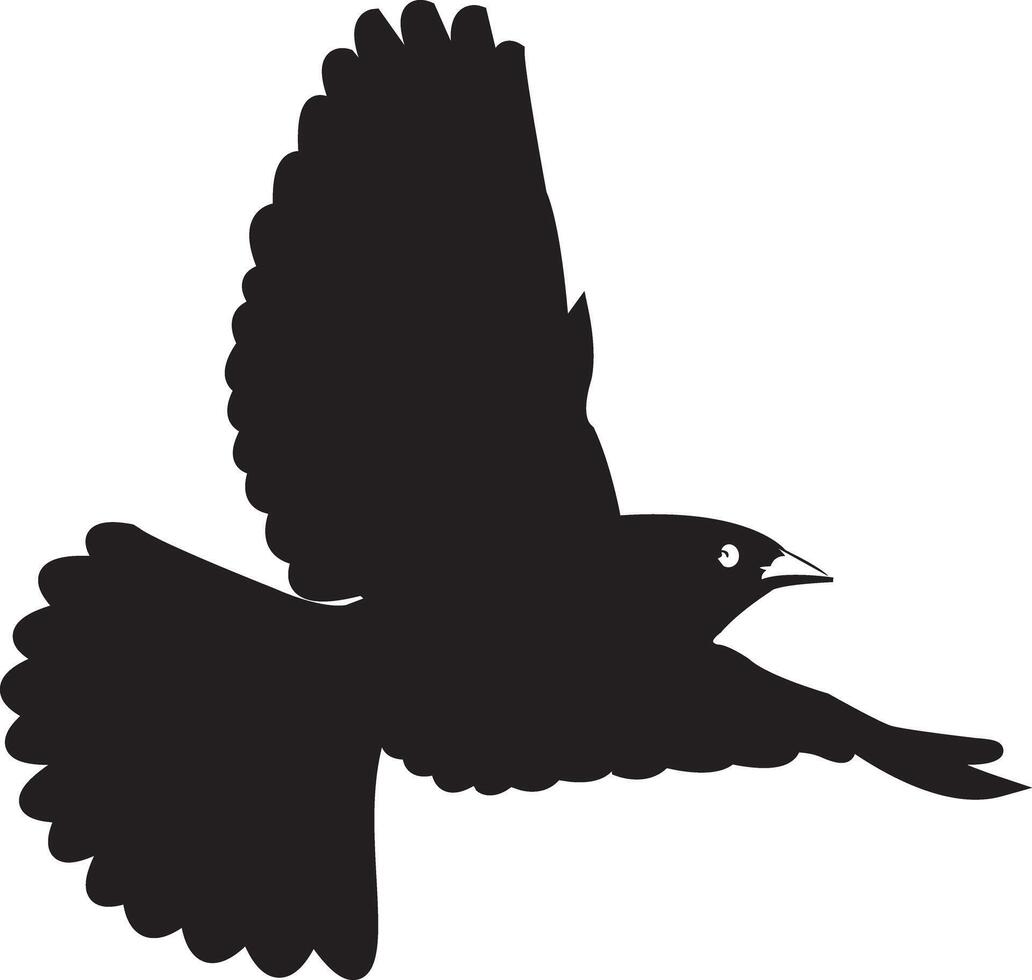Black Flying Bird Illustration 74001976 Vector Art at Vecteezy