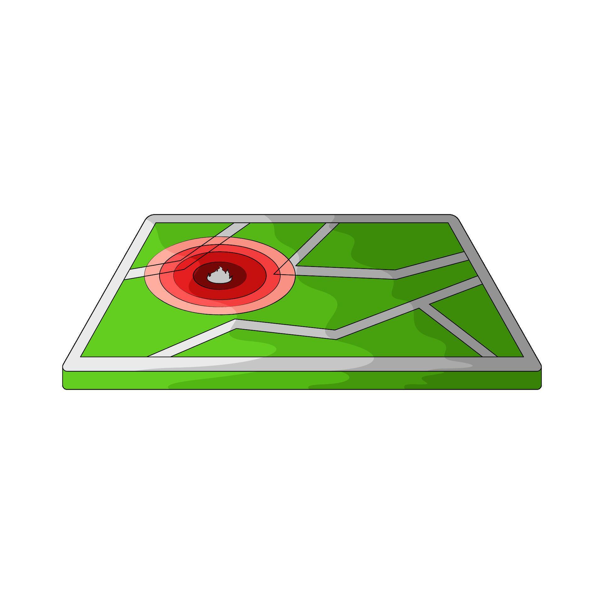 Map with Red Target Location 74290618 Vector Art at Vecteezy