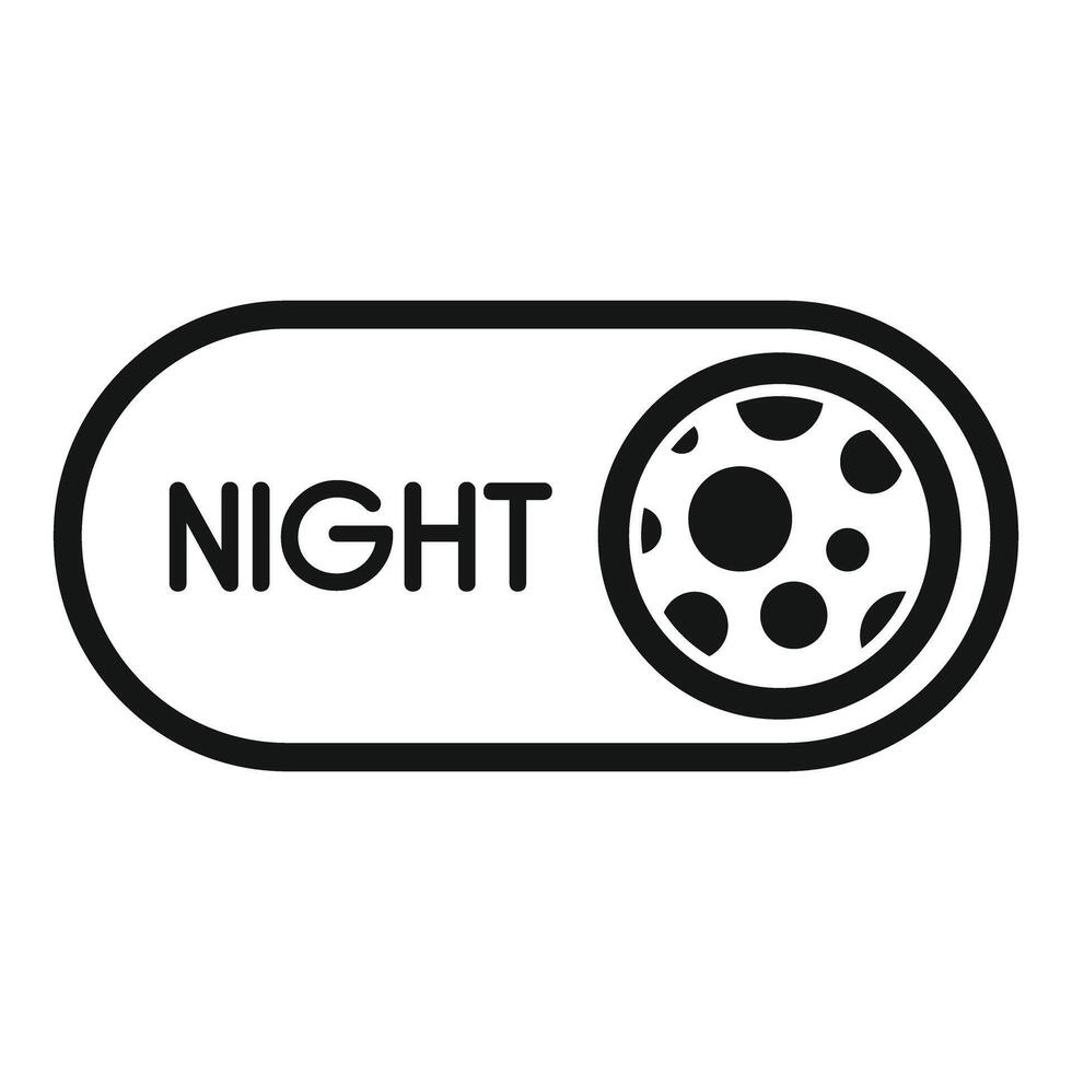 Night mode toggle switch moon user interface icon 74347581 Vector Art ...