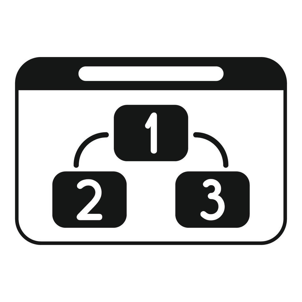 Information hierarchy showing connected steps in a process 74349554 ...