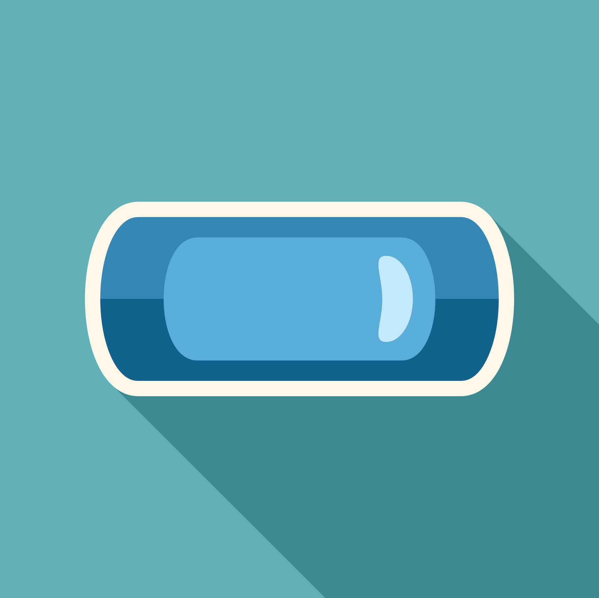 Blue empty rounded rectangular interface web button 74351281 Vector Art ...