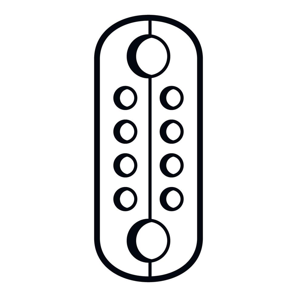 Modular beam mechanical part icon line art 74365294 Vector Art at Vecteezy