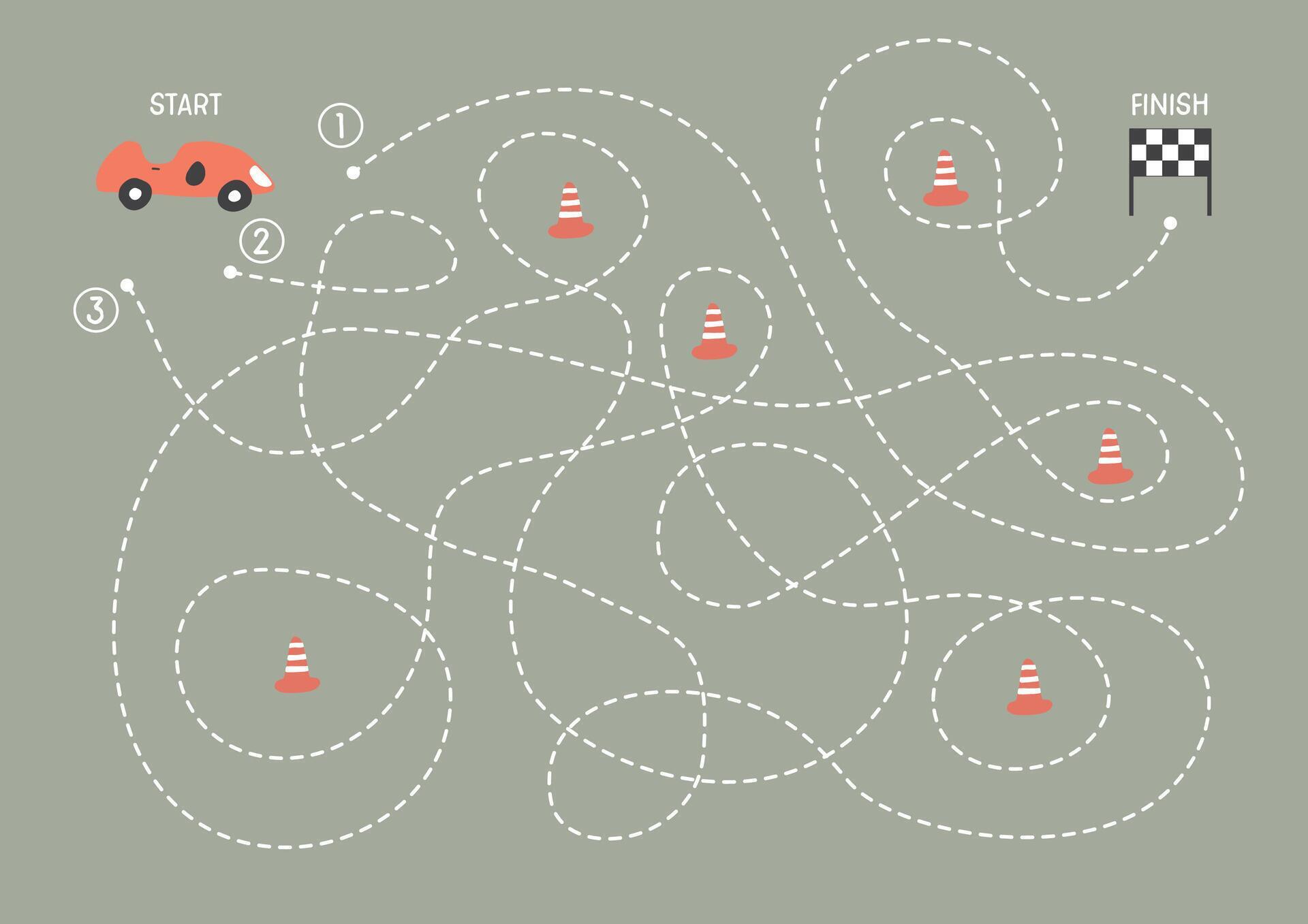 Champion path maze for problem-solving skills 74464043 Vector Art at ...