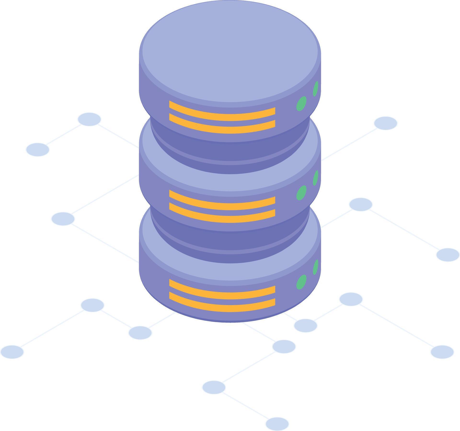 Data Server Storage Stack Isometric Icon 74574371 Vector Art at Vecteezy