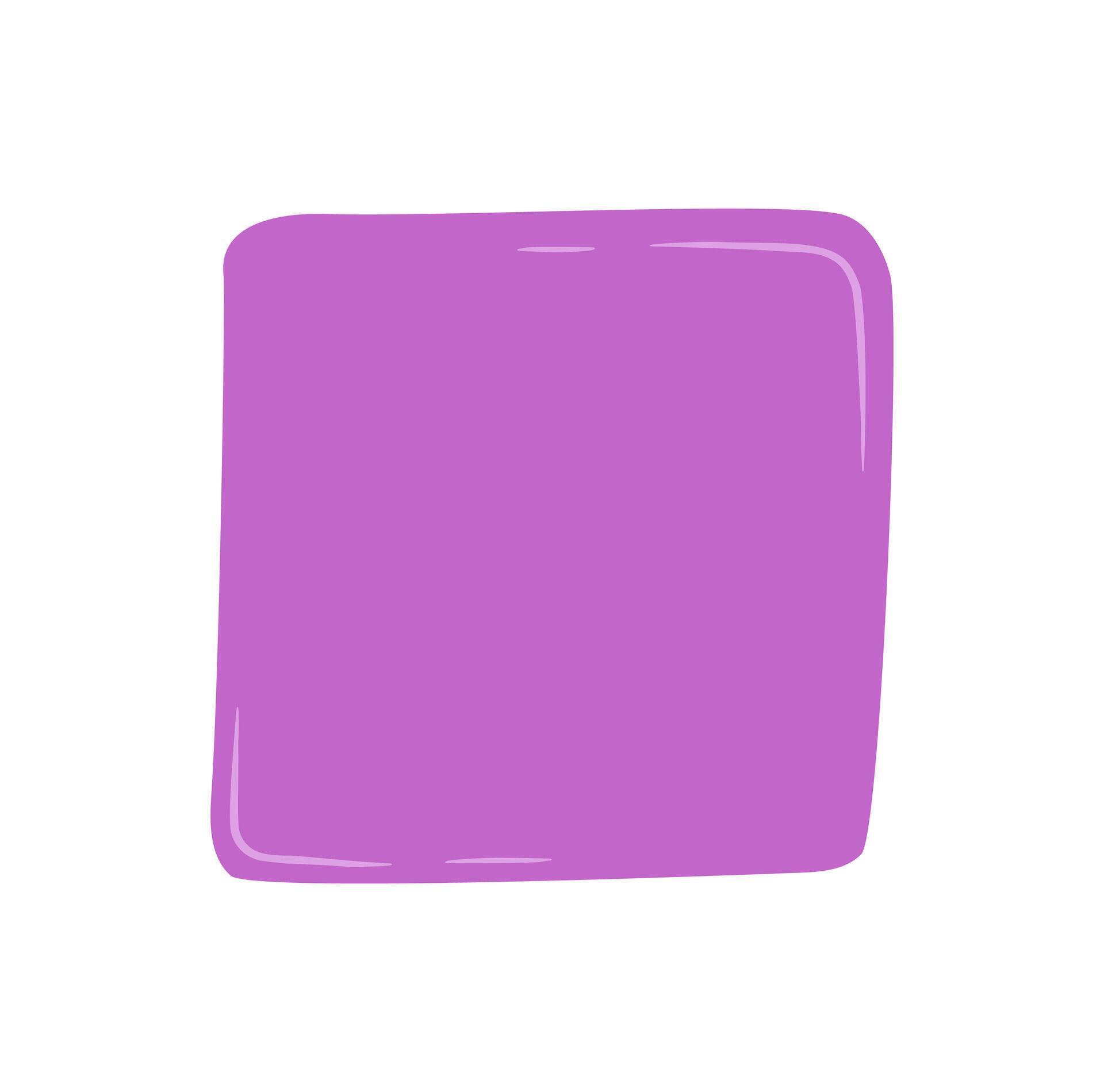 Hand drawn square frame with organic fluid shape and blob patch form ...