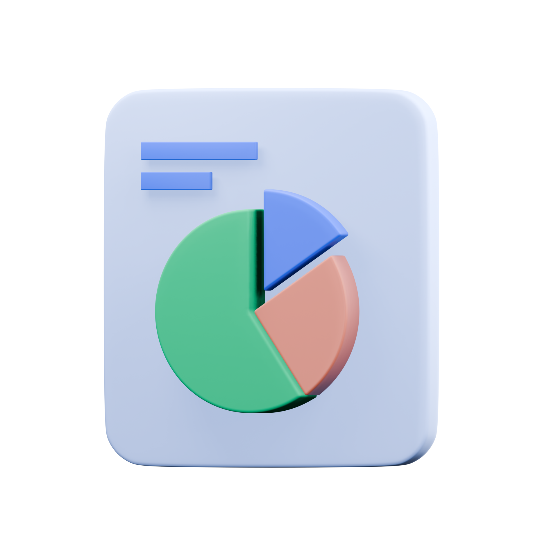 Analysis Chart 3d icon. Pie chart, data analysis, financial results ...