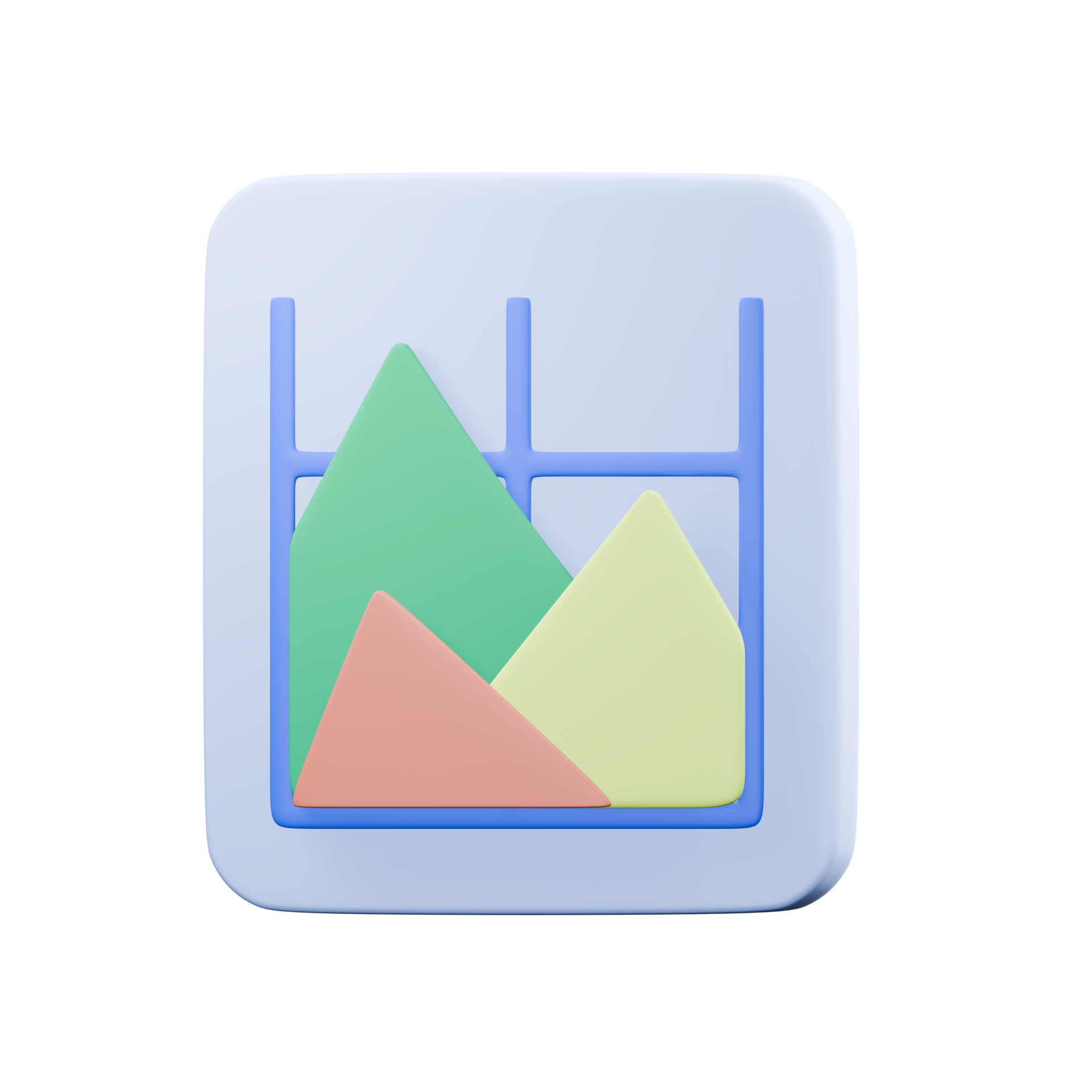 Curve Chart 3d icon. Line graph, data comparison, performance analysis ...