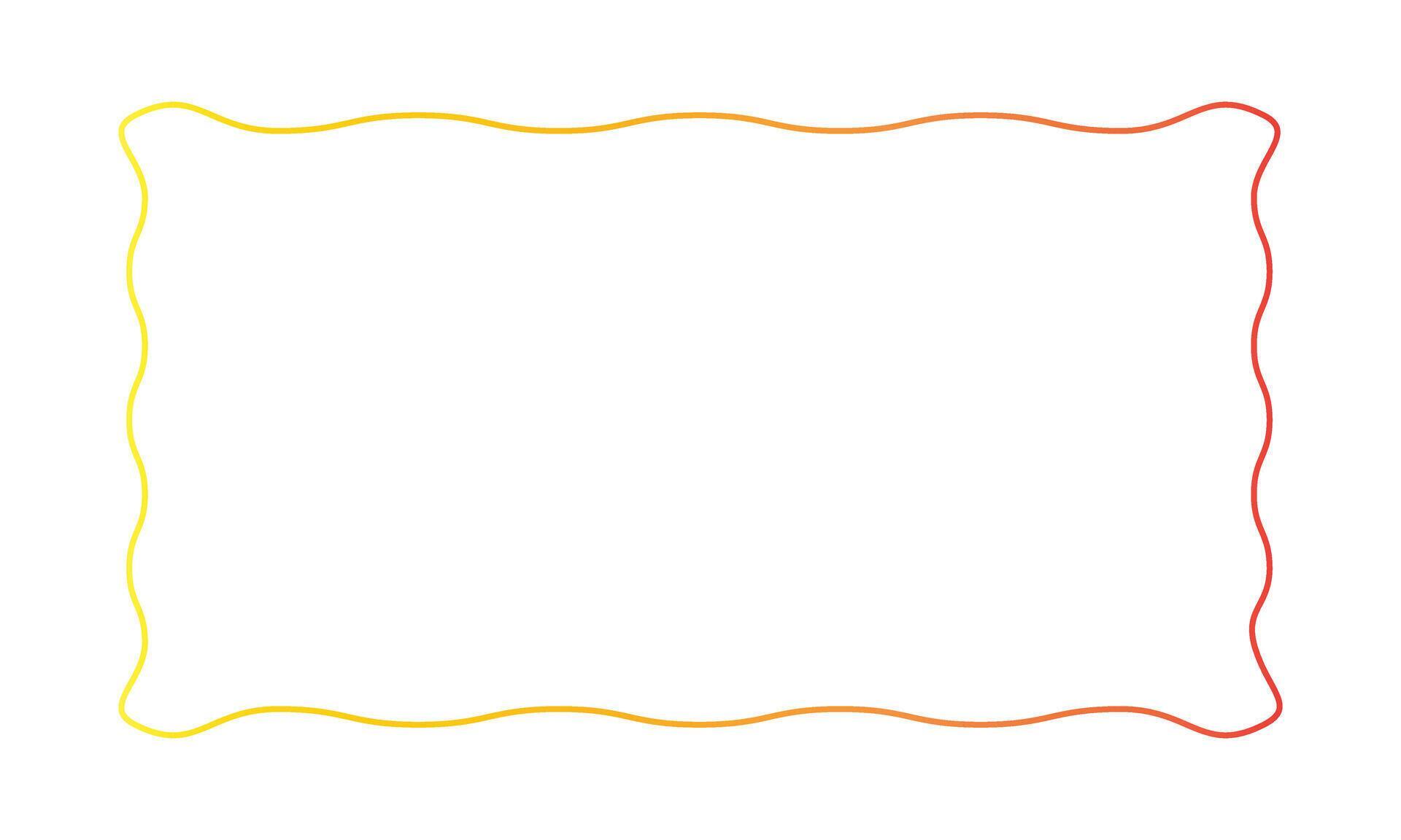Gradient wavy rectangular frame border 75570998 Vector Art at Vecteezy