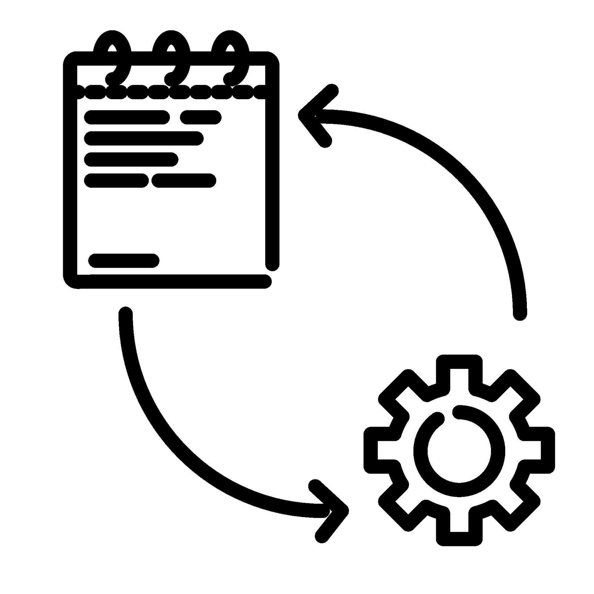 Document Settings Process Icon - Task Workflow Management 76864323 ...