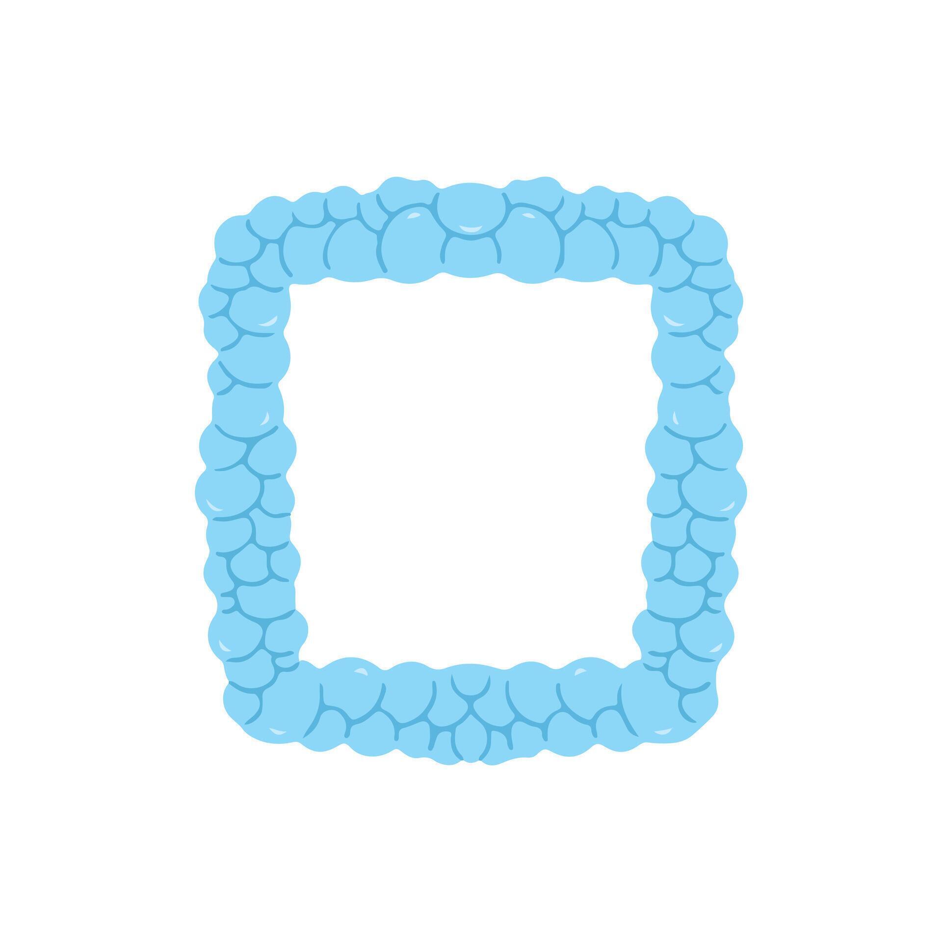 Blue Bubble Frame Rectangular Border 77440507 Vector Art at Vecteezy