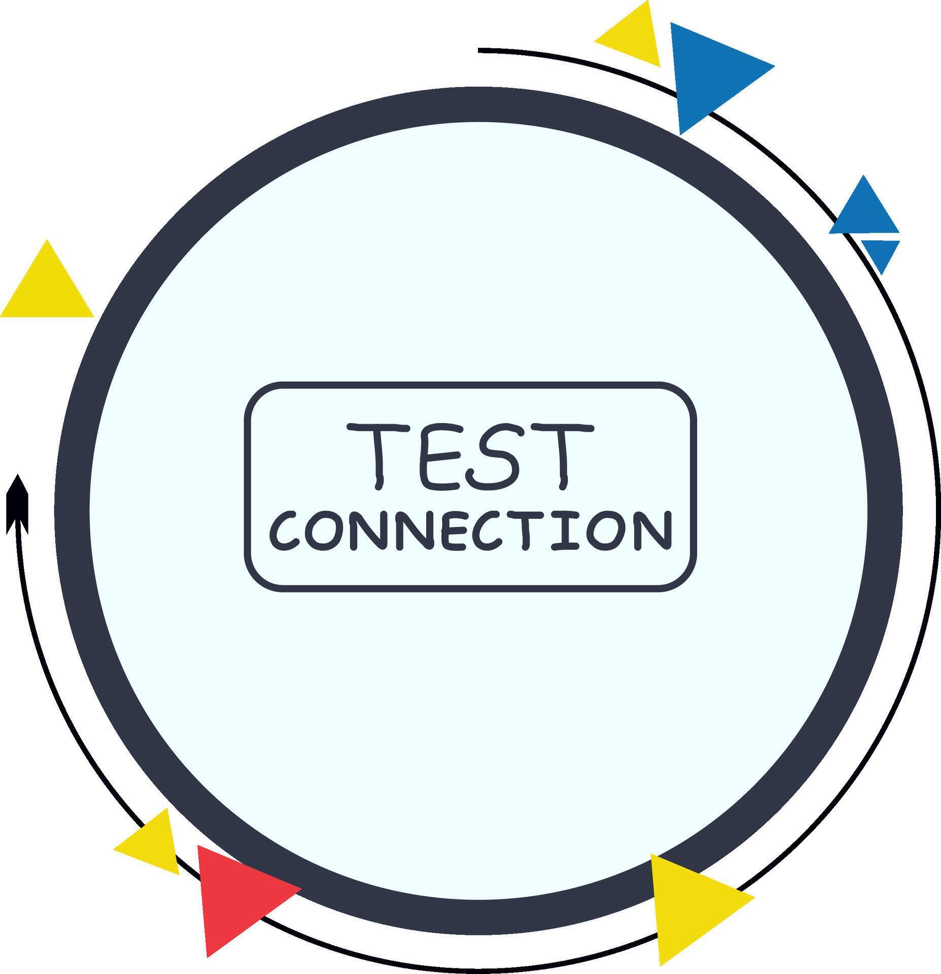 Test Connection Slim Button Dynamic Sharp Interface Design Feature ...