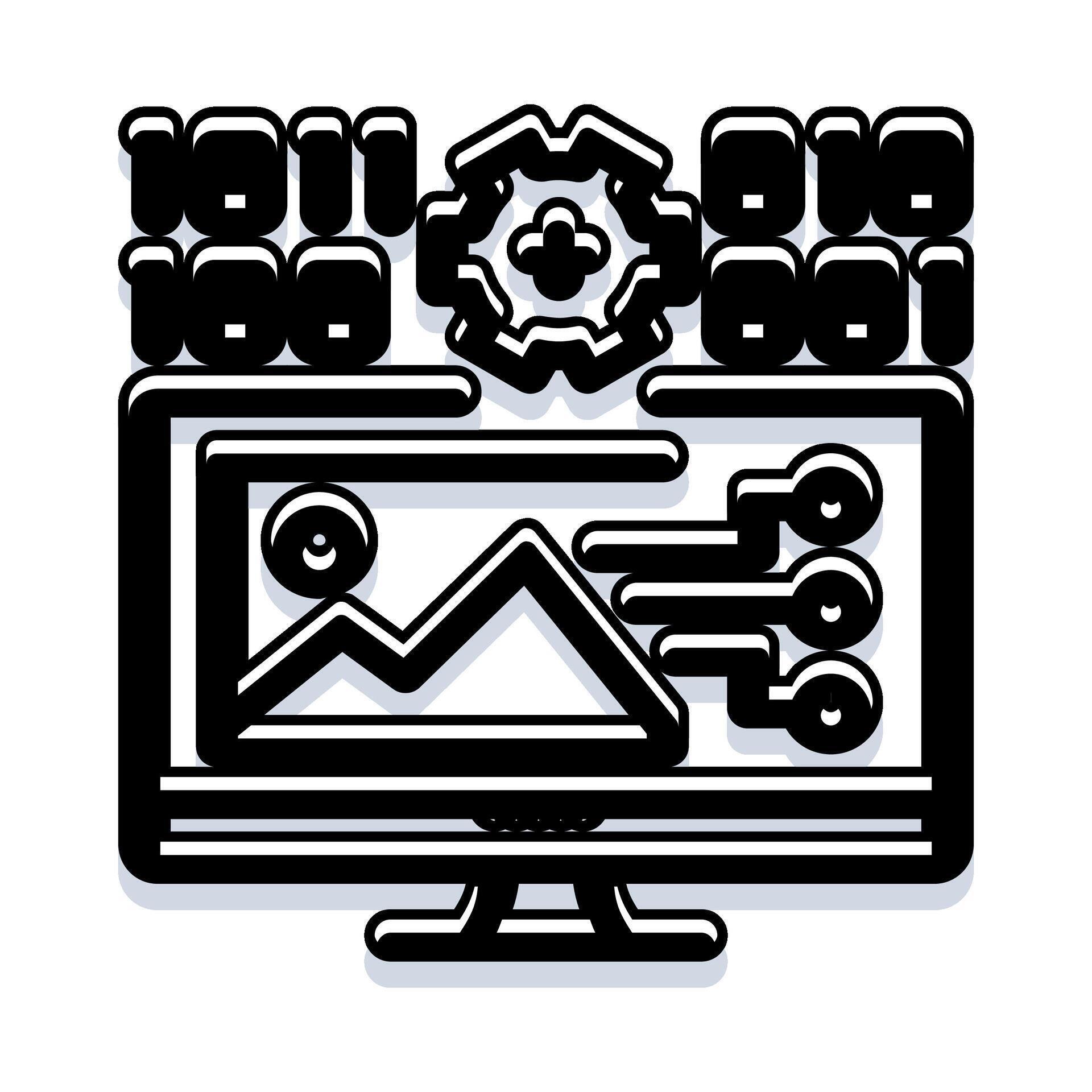 Digital data processing system development technology 78612847 Vector ...