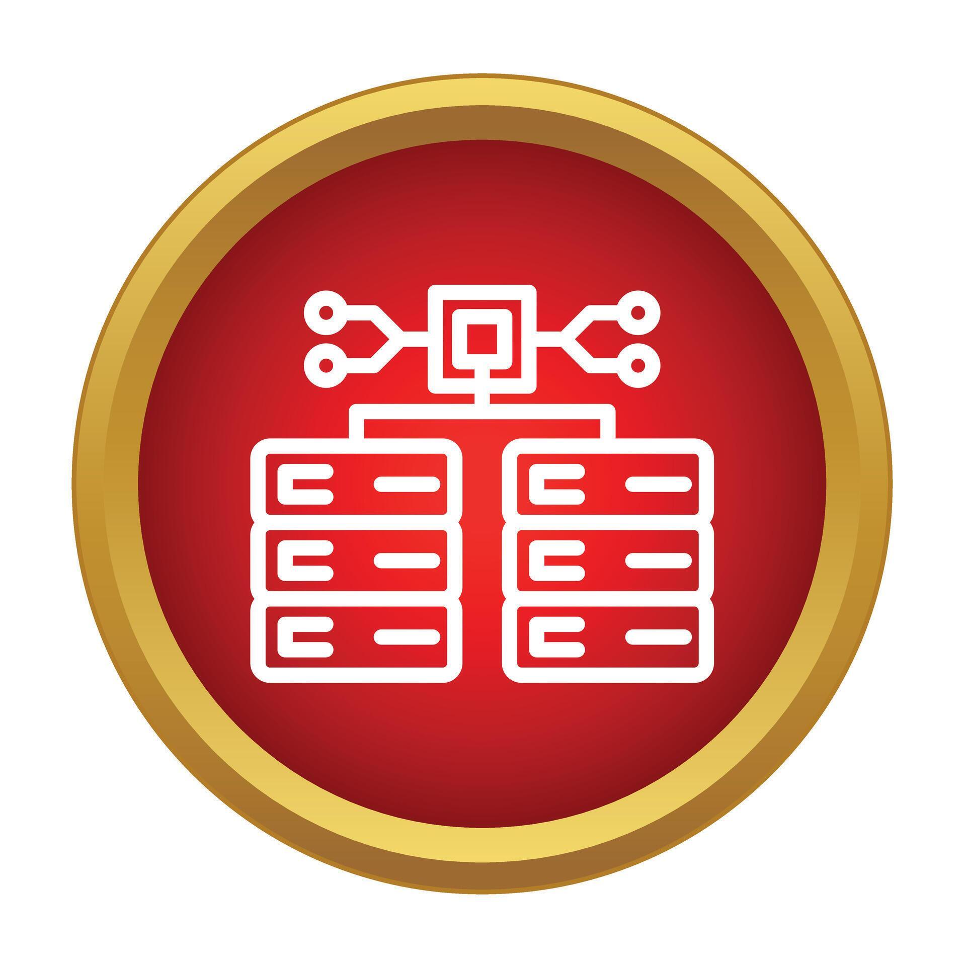 Server racks system processing data network connection 79323378 Vector ...