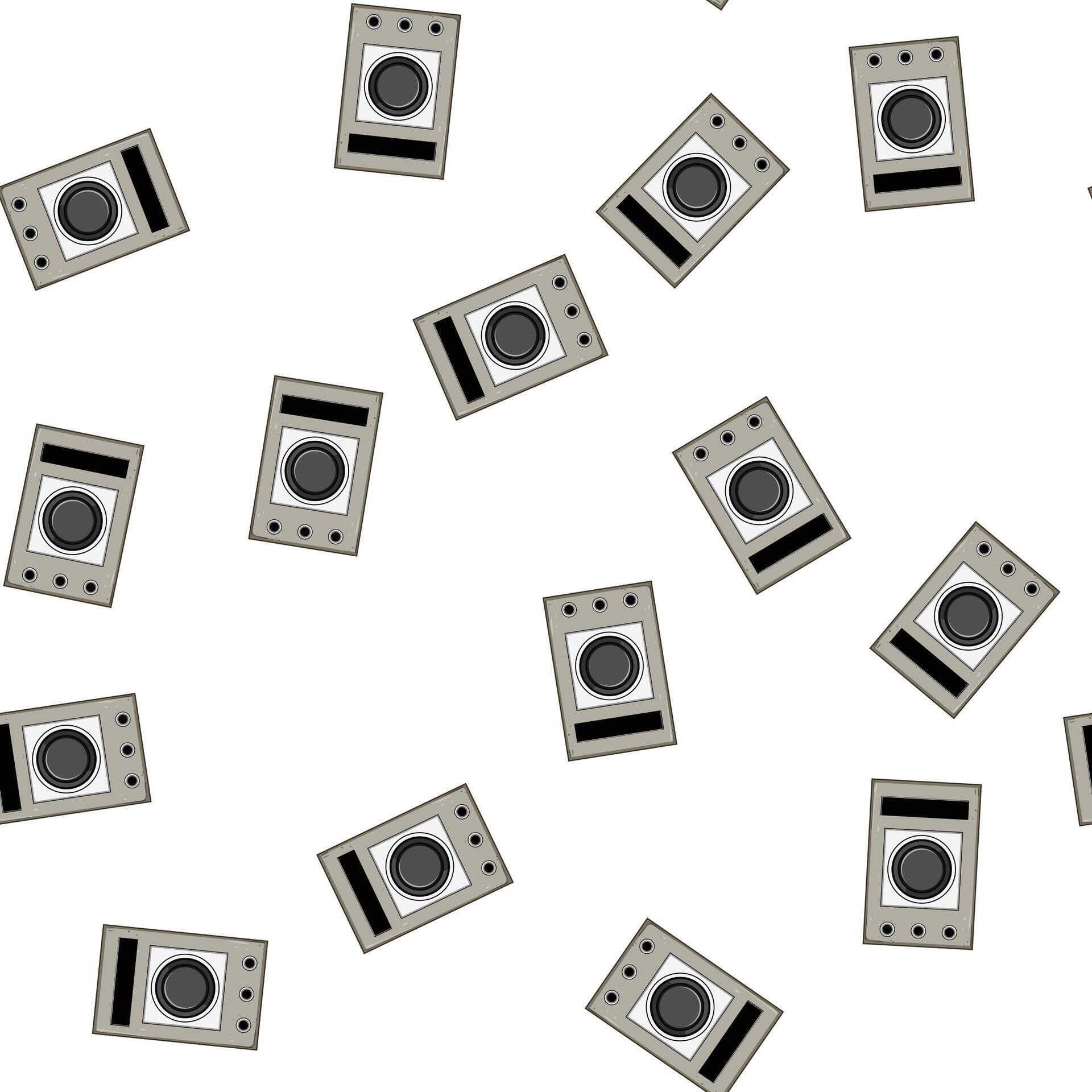 pattern small retro control panel cartoon 80229396 Vector Art at Vecteezy