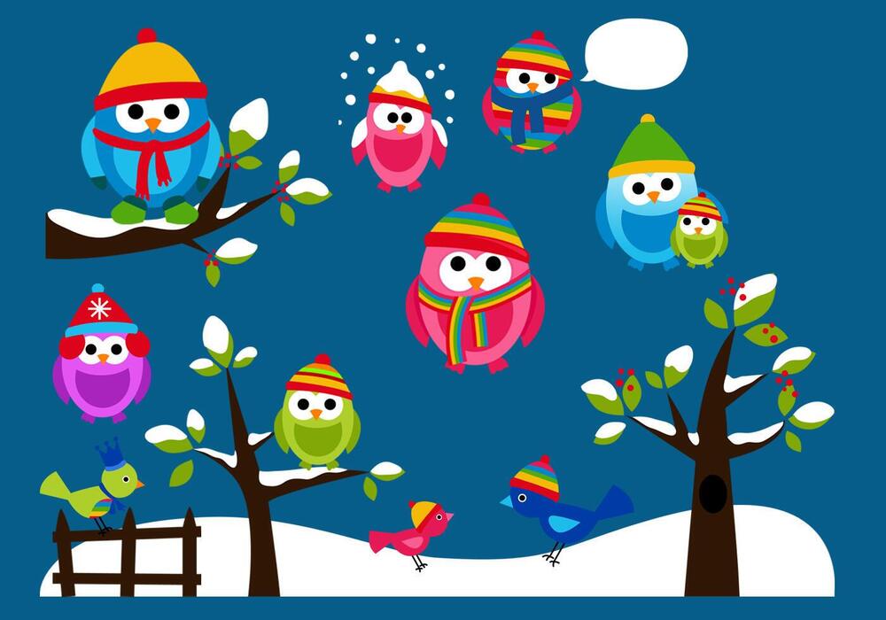 Winter Bird Vector Art, Icons, and Graphics for Free Download