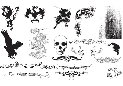 Dragon Type Pattern - Download Free Vector Art, Stock Graphics & Images