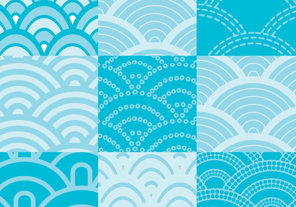Ocean Wave Pattern Vector Art, Icons, and Graphics for Free Download
