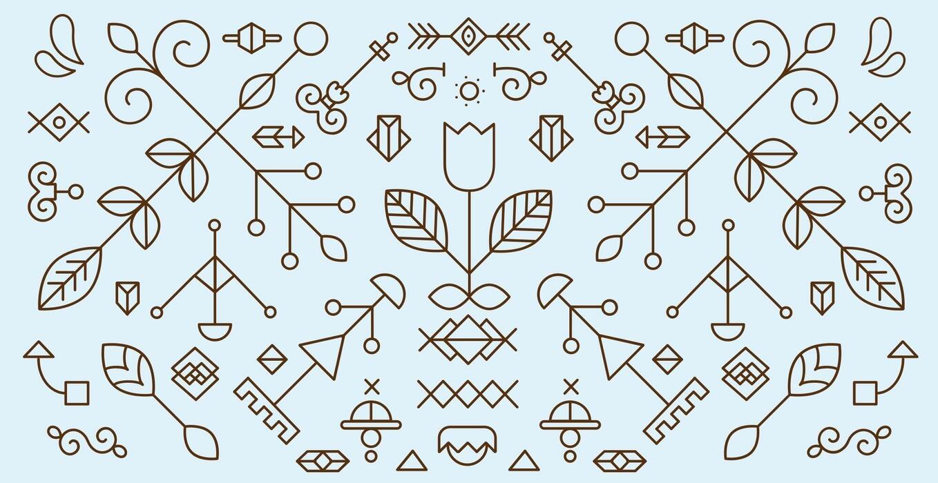 Geometric Flower Vector Art, Icons, and Graphics for Free Download