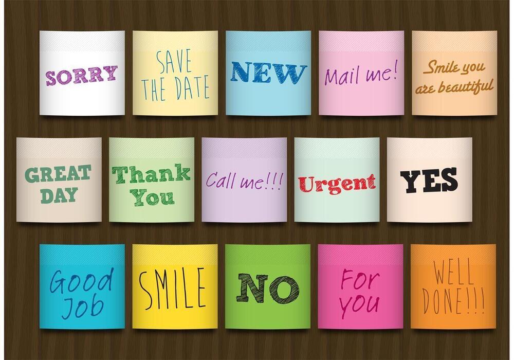 Post It Message Vector Art, Icons, and Graphics for Free Download