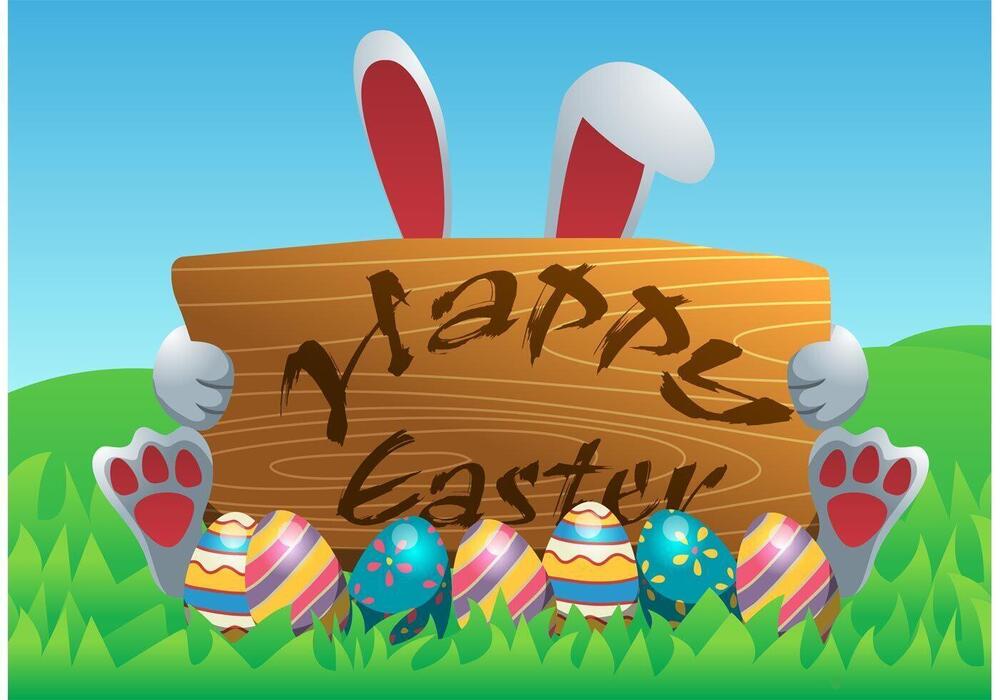 Happy Easter Card Vector Art, Icons, and Graphics for Free Download