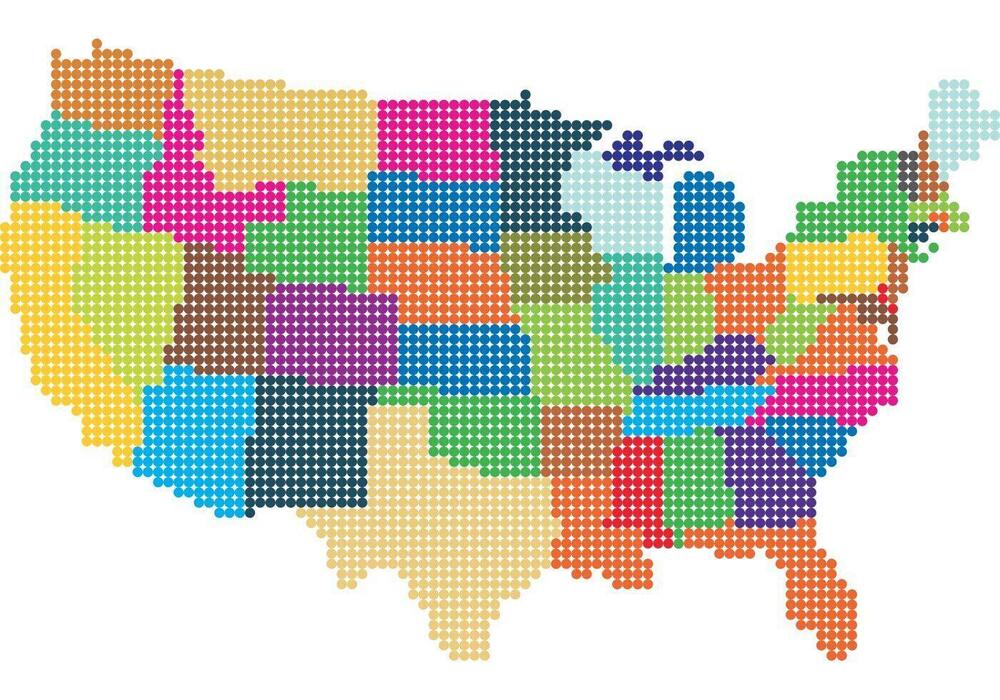 Us Map Vector Art, Icons, and Graphics for Free Download