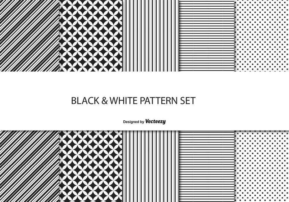 Simple Black And White Patterns Vector Art, Icons, and Graphics for ...