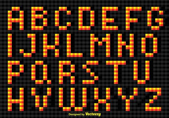 Pixel Font Vector Art, Icons, and Graphics for Free Download Pixel Font Vector Art, Icons, and Graphics for Free Download