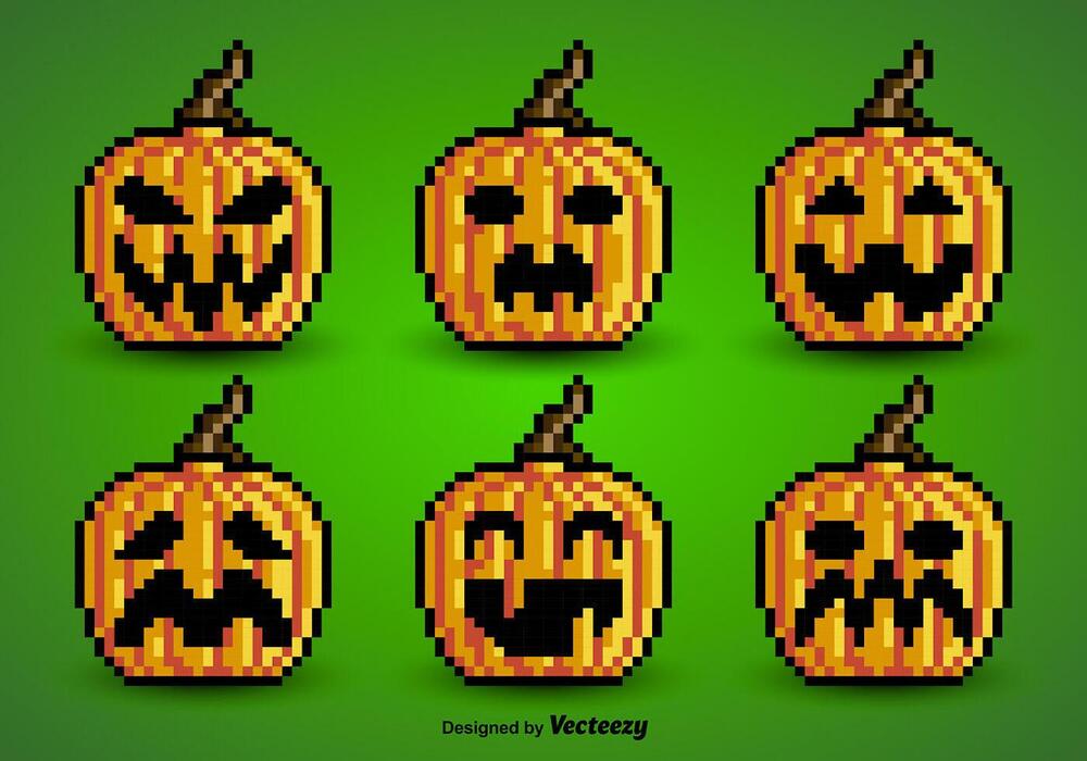 Pixel Pumpkin Vector Art, Icons, and Graphics for Free Download