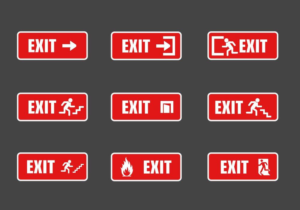 Exit Icon Vector Art, Icons, and Graphics for Free Download