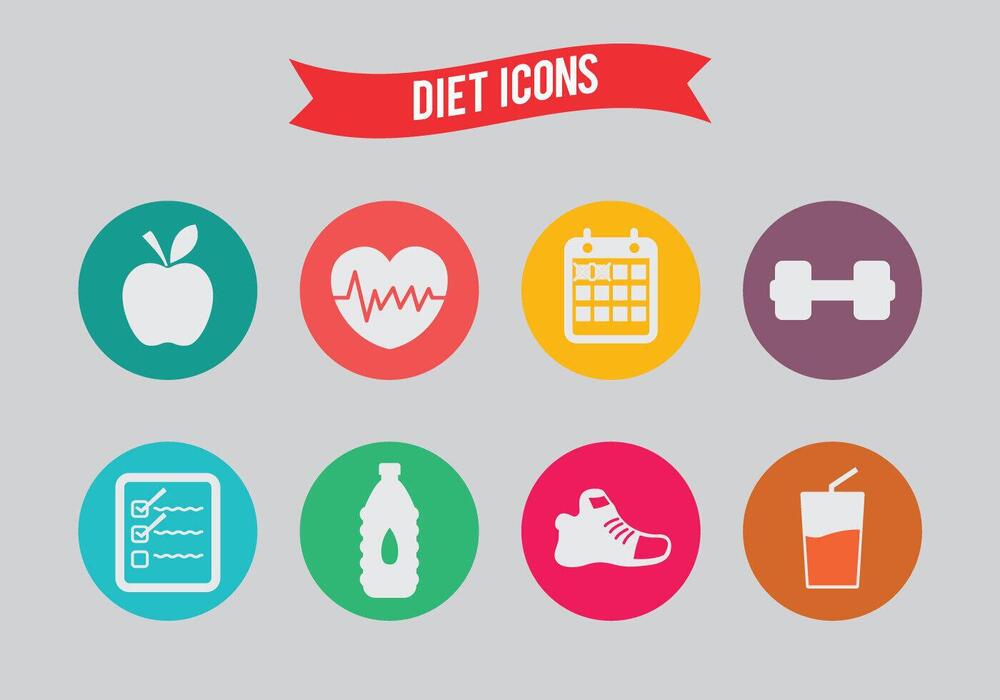 Healthy Diet Vector Art, Icons, and Graphics for Free Download