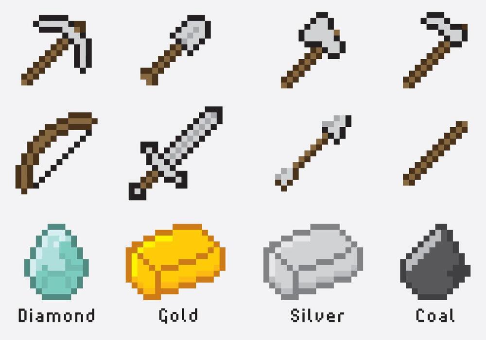 Mine Craft Vector Art, Icons, and Graphics for Free Download