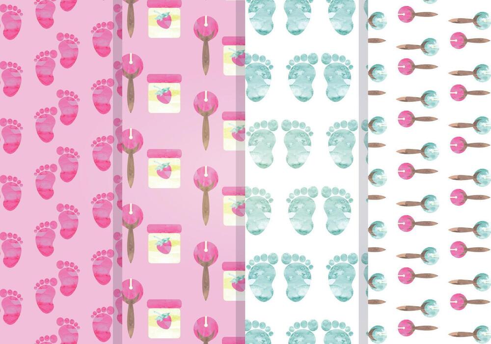 Cute Baby Prints Vector Art, Icons, and Graphics for Free Download