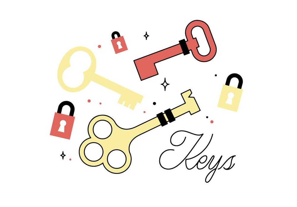 Lock And Key Vector Art, Icons, and Graphics for Free Download