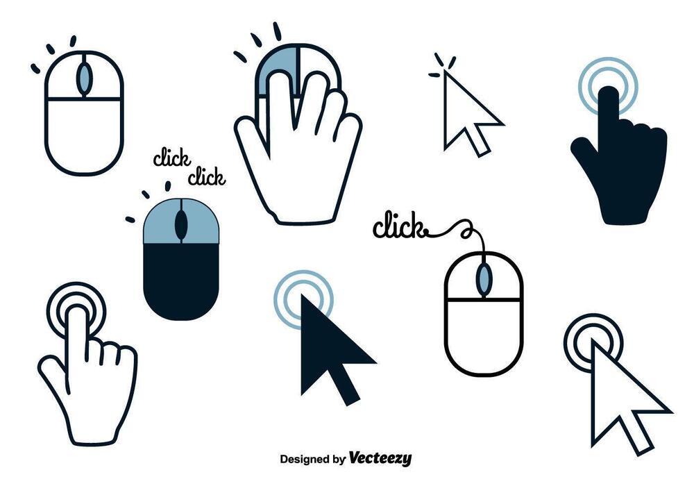 Mouse Click Icon Vector Art, Icons, and Graphics for Free Download