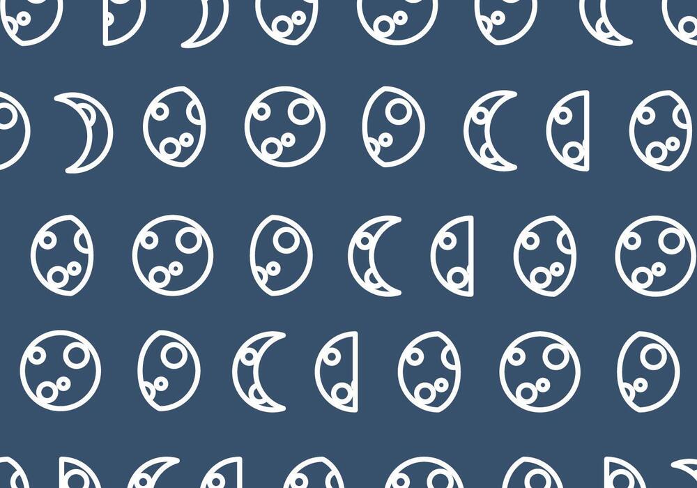 Moon Pattern Vector Art, Icons, and Graphics for Free Download