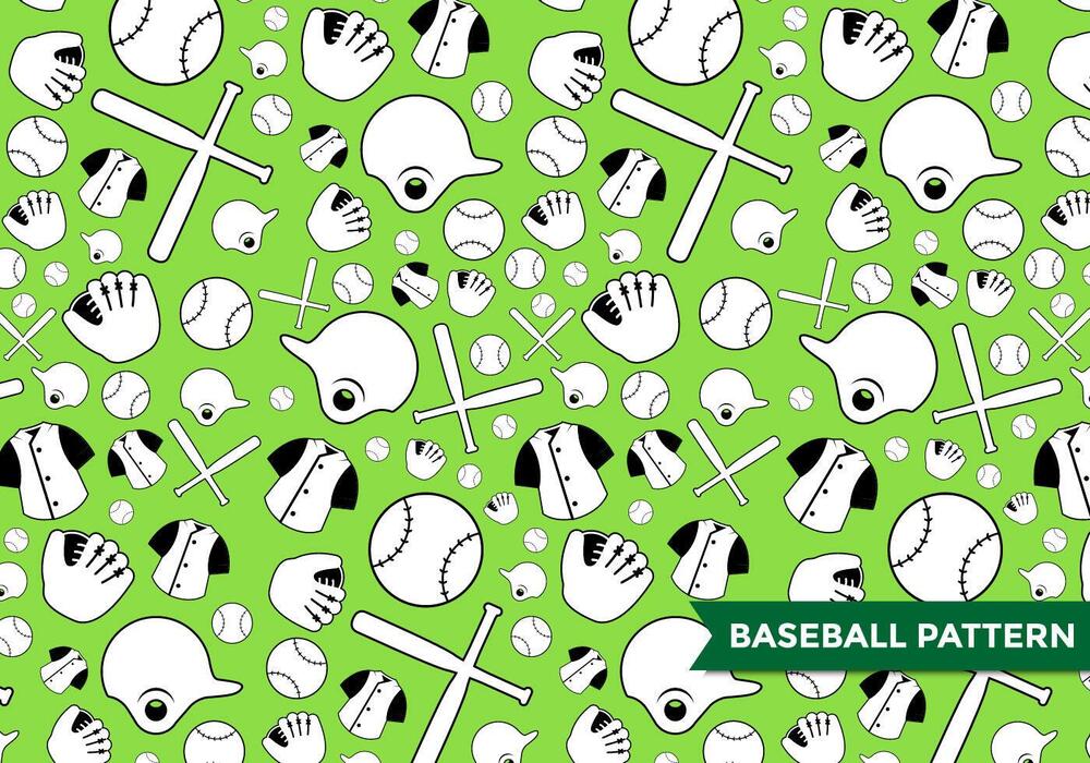 Softball Pattern Vector Art, Icons, and Graphics for Free Download