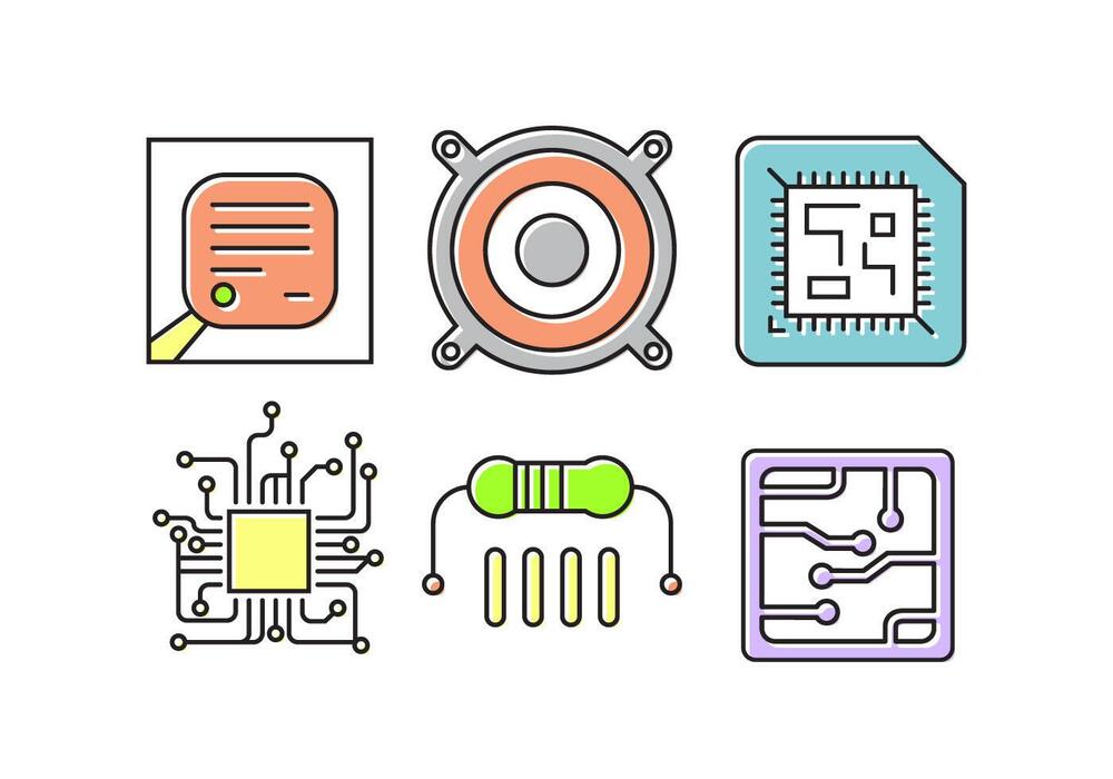 Electronic Components Vector Art, Icons, and Graphics for Free Download