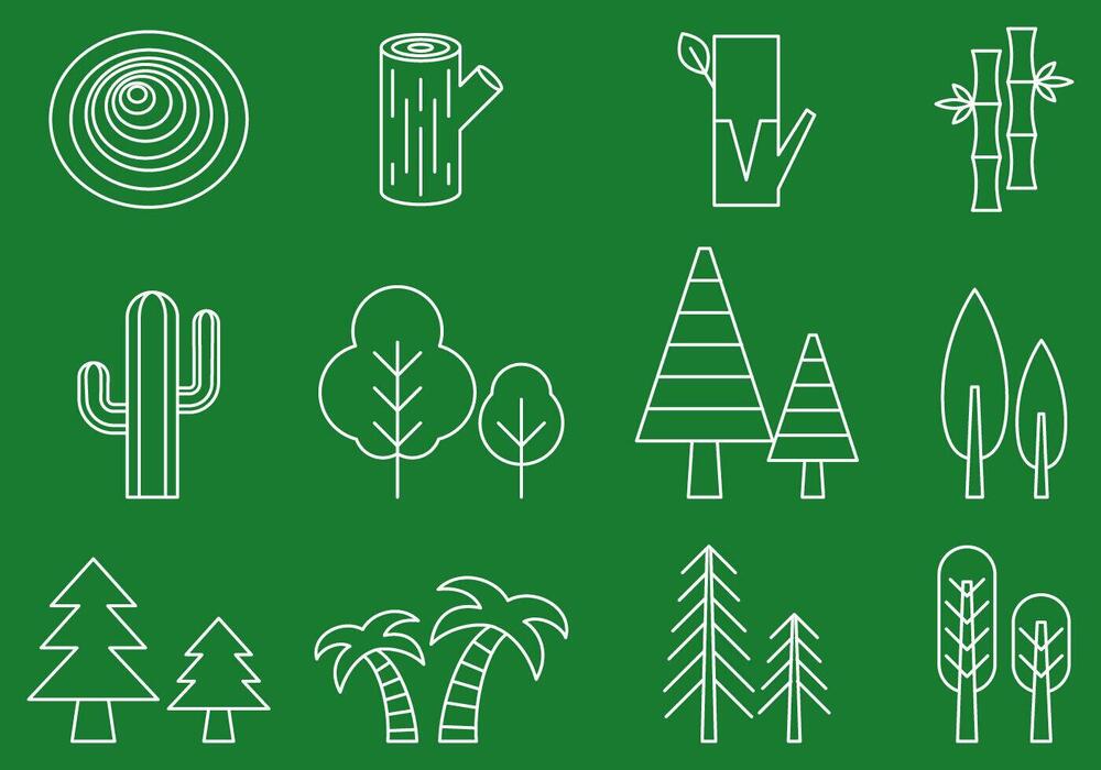 Tree Line Art Vector Art, Icons, and Graphics for Free Download