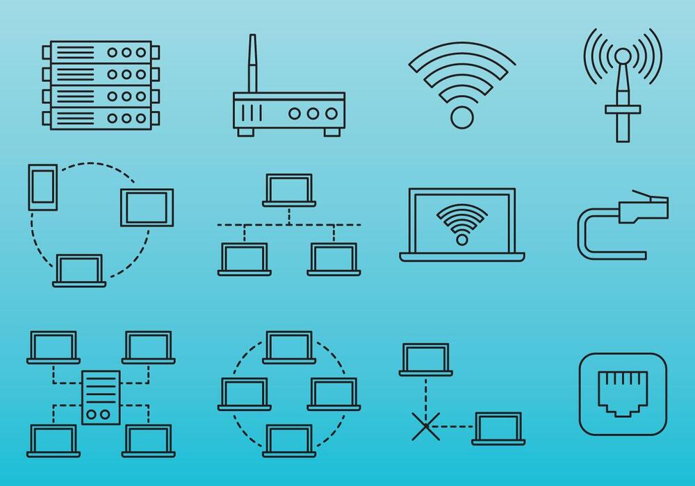 Computer Network Vector Art, Icons, and Graphics for Free Download