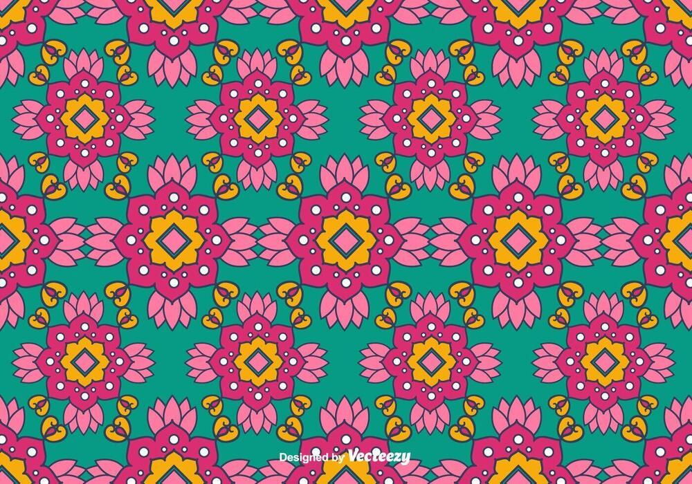 Colourful Indian Patterns And Designs