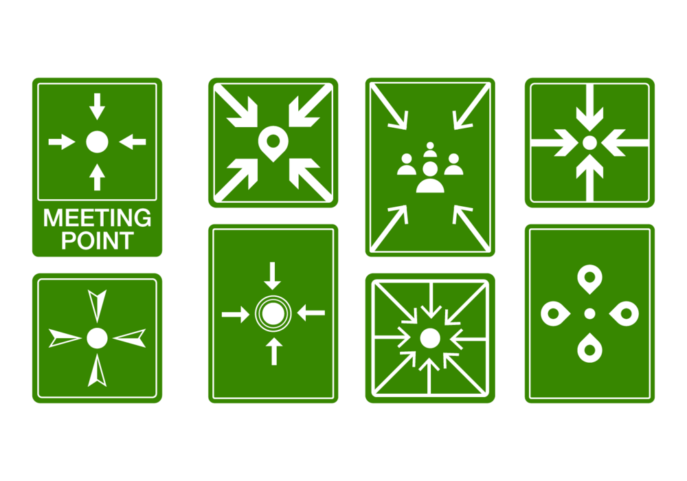 Assembly Point Sign Vector Art, Icons, and Graphics for Free Download