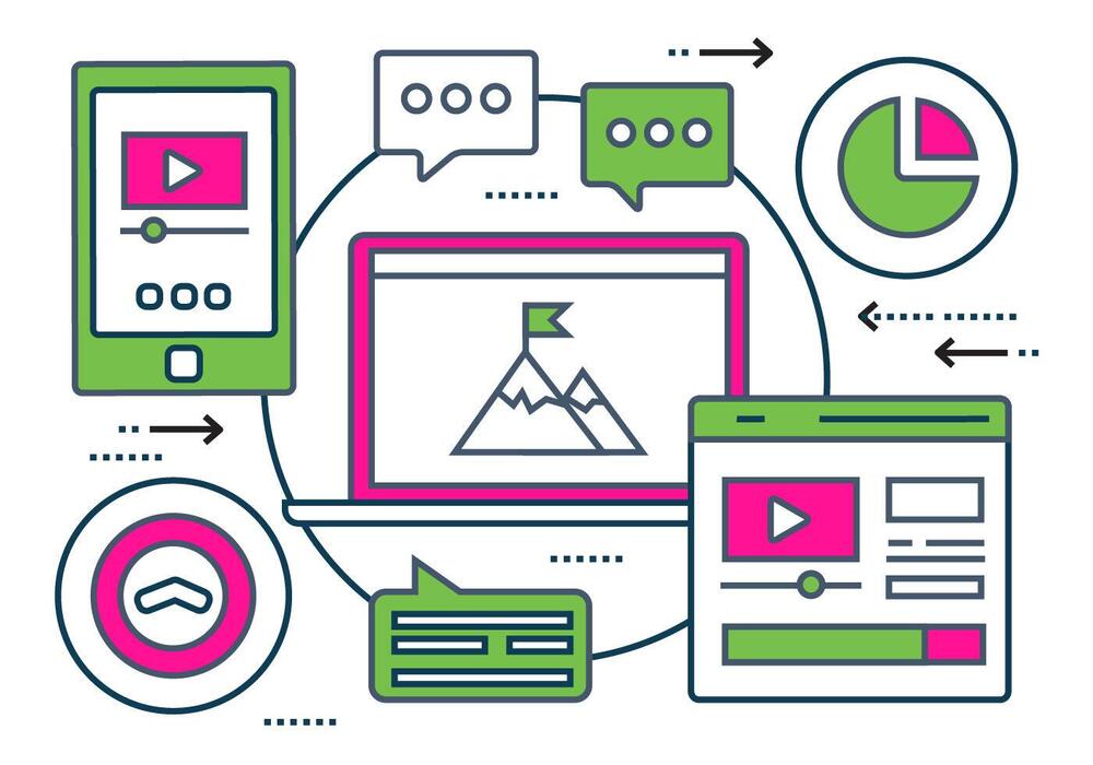 Content Distribution Vector Art, Icons, and Graphics for Free Download