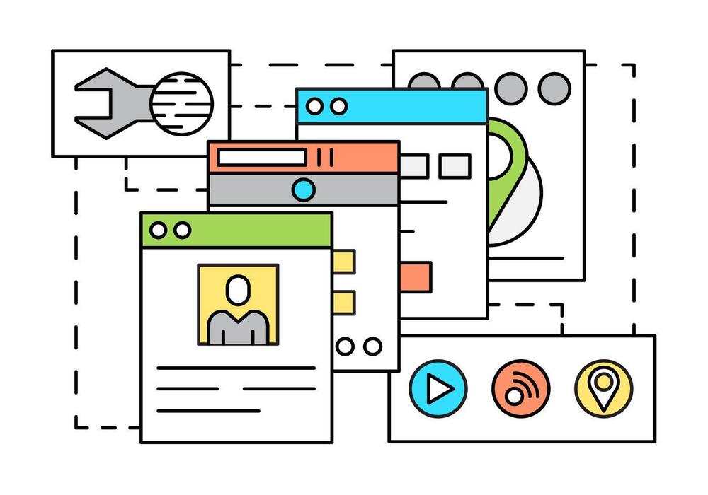 Web Development Logo Vector Art, Icons, and Graphics for Free Download