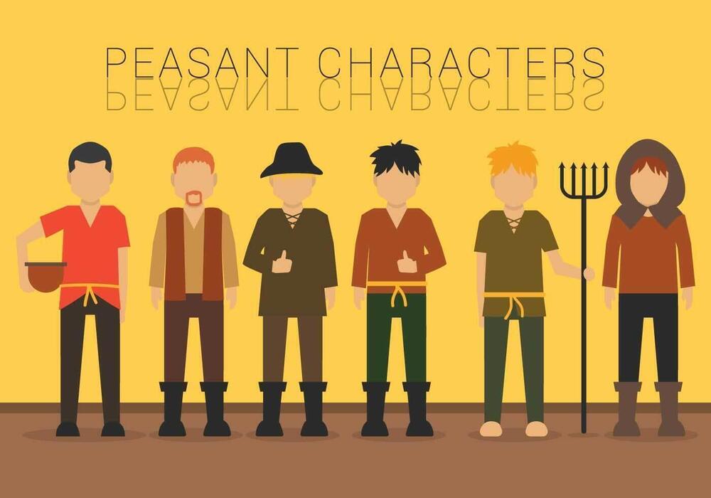 Medieval Peasant Vector Art, Icons, and Graphics for Free Download