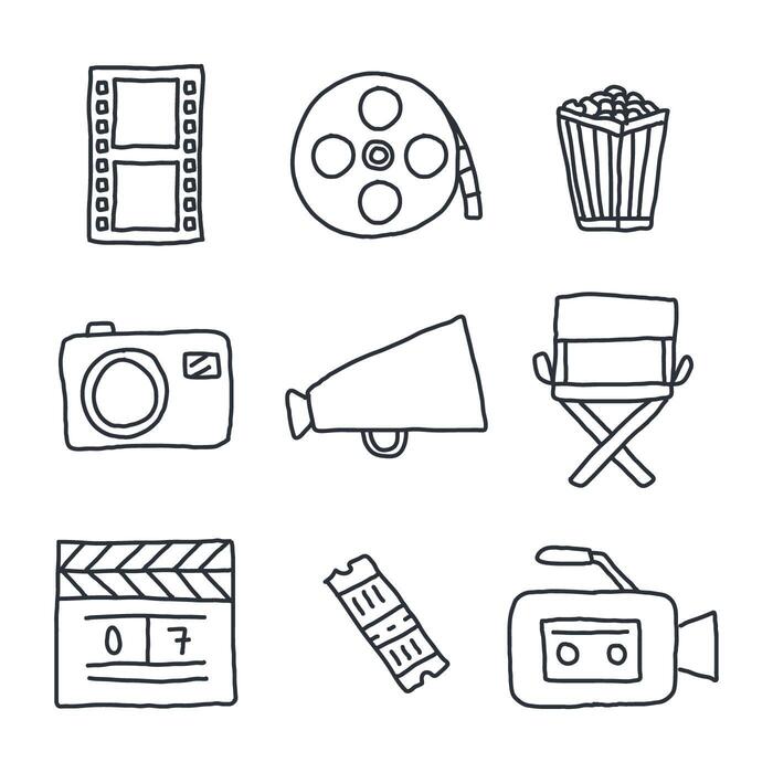 Photography Doodle Vector Art, Icons, and Graphics for Free Download