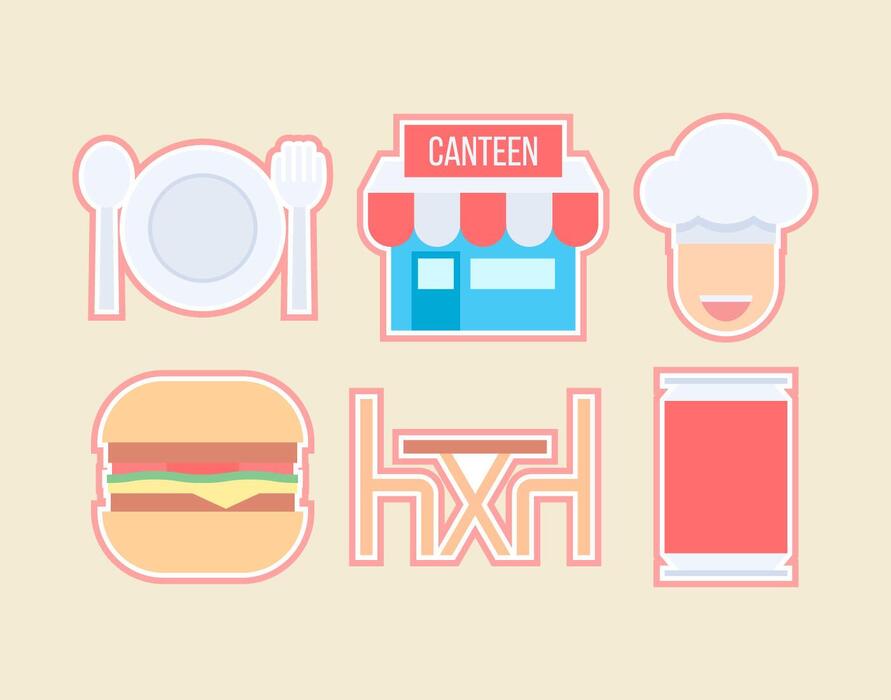 Canteen Vector Art, Icons, and Graphics for Free Download