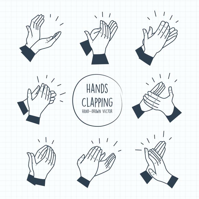Hands Clapping Vector Art, Icons, and Graphics for Free Download