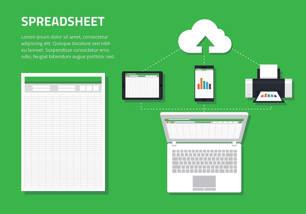 Spreadsheet Vector Art, Icons, and Graphics for Free Download