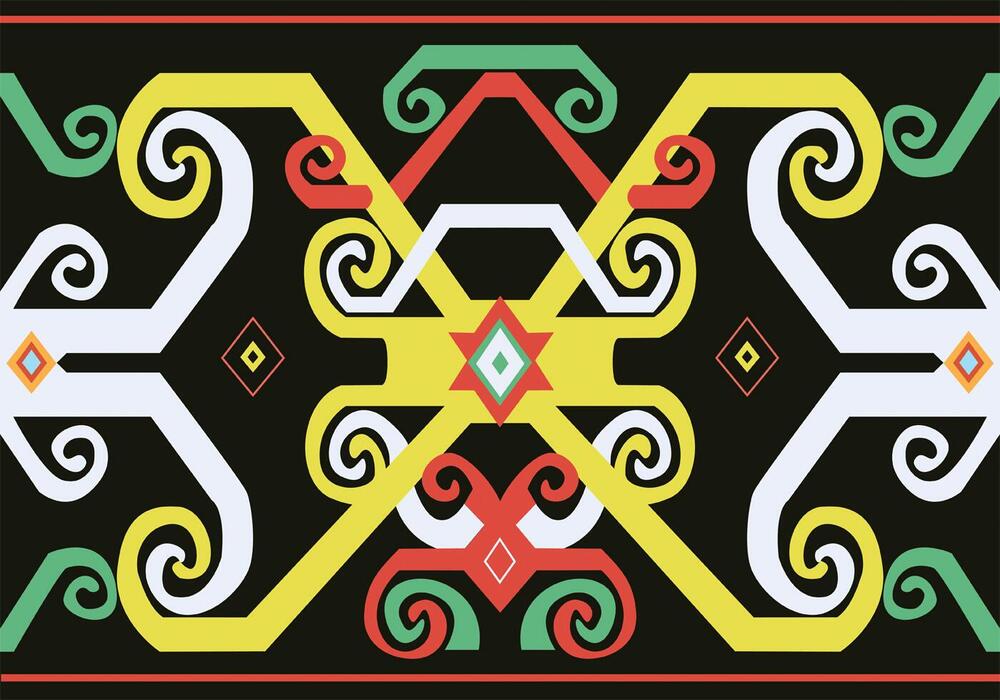 Motif Dayak Vector Art, Icons, and Graphics for Free Download