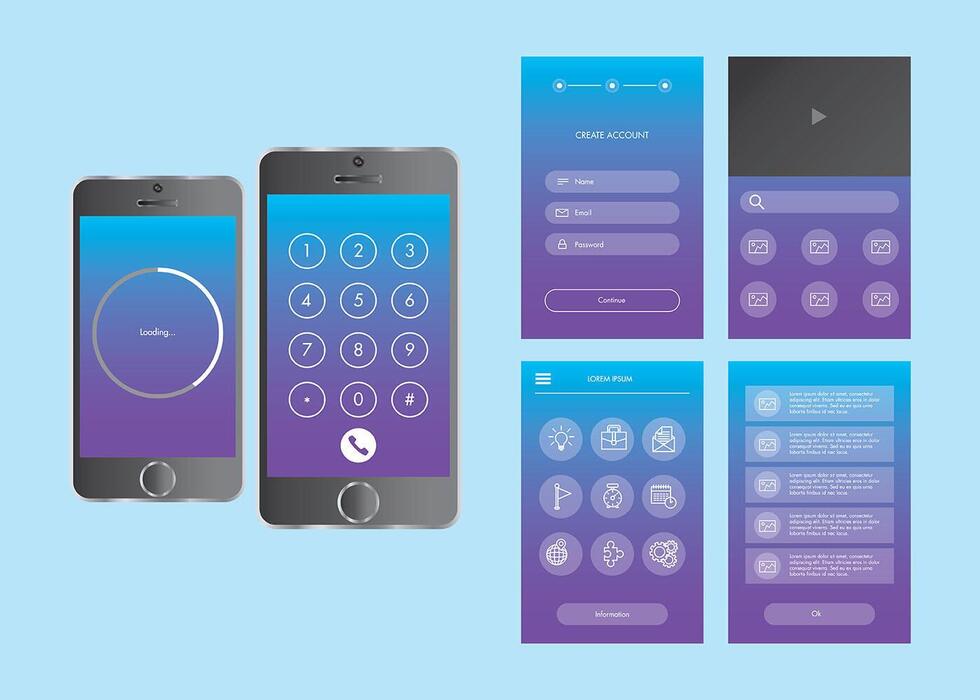 Mobile Phone App Vector Art, Icons, and Graphics for Free Download